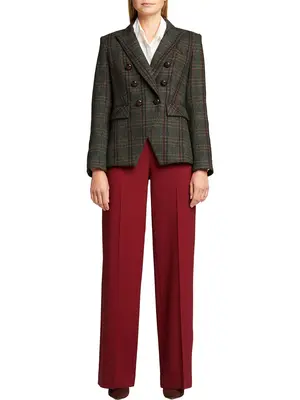 Veronica Beard Miller Dickey Jacket Forest Multi