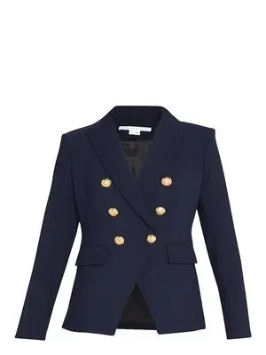 Veronica Beard Miller Dickey Jacket - Navy With Gold Buttons