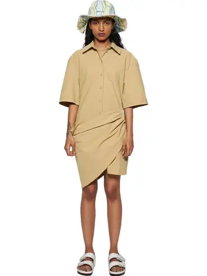 Jacquemus La Robe Camisa Light Khaki