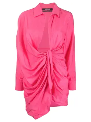 Jacquemus La Robe Bahia Shirt Dress - Pink