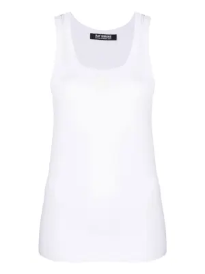 Raf Simons Logo-patch Tank Top - White