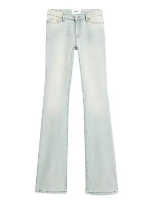 Ami Low-rise Bootcut Jeans - Blue