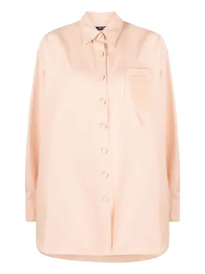 RAF SIMONS Raf Simons Logo-Patch Oversized Shirt