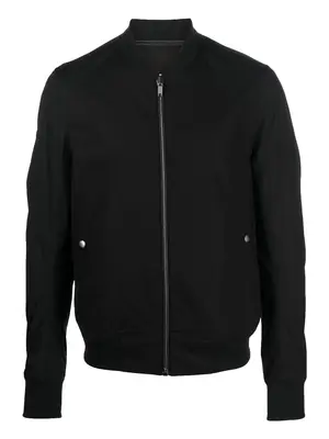 Rick Owens Plain Bomber Jacket - Black