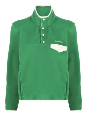 SPORTY & RICH Funnel Neck Jumper - Green
