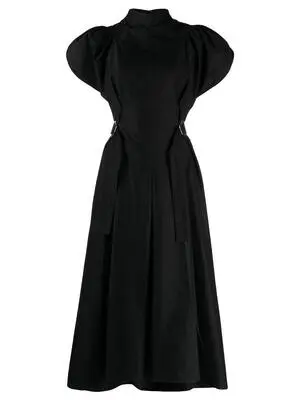 3.1 Phillip Lim High-neck Flared Midi Dress - Black
