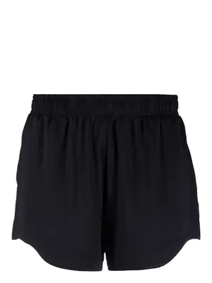 GANNI Recycled Draped Shorts - Black