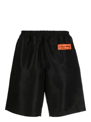 Heron Preston Logo Patch Track Shorts - Black