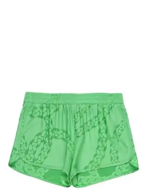 Stella McCartney Satin Finish Shorts - Green