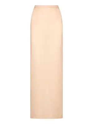 Dolce & Gabbana Georgette Maxi Skirt - Neutrals