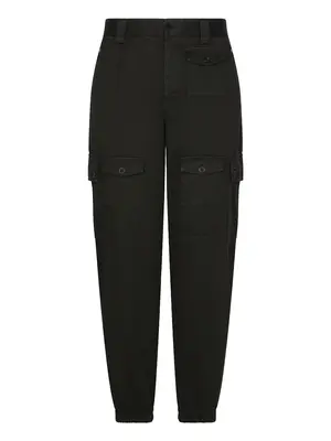 Dolce & Gabbana High-waisted Cargo Pants - Black