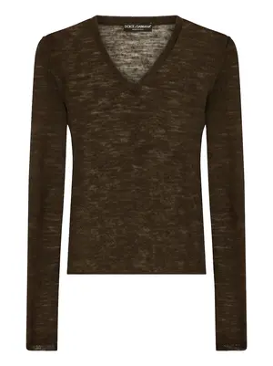 DOLCE & GABBANA Dolce & Gabbana Transparent Knit Top