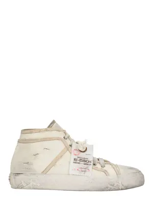 Dolce & Gabbana Lace-up Mid-top Sneakers - Neutrals