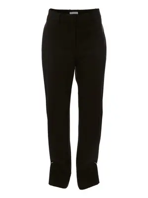 JW Anderson Ring Detail Slim-leg Trousers - Black