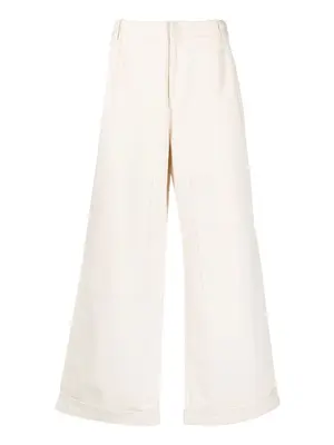 Etro Low-rise Wide-leg Trousers - Neutrals