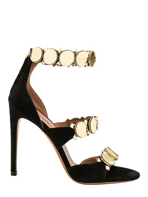 Alaïa La Bombe Sandals - Or & Noir