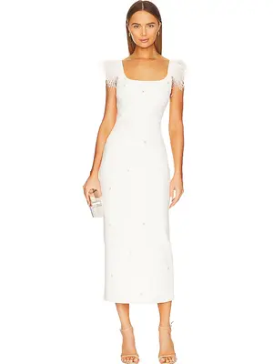 Likely Cameron Midi Dress - White