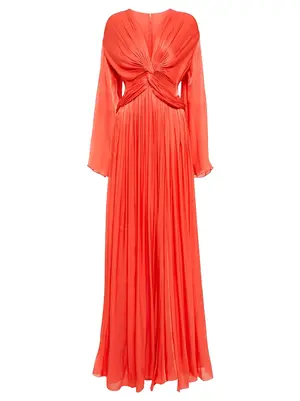 Costarellos Remi Georgette Maxi Dress - Red