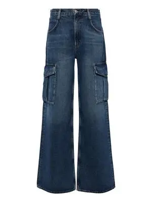 AGOLDE Minka Denim Cargo Pants - Blue