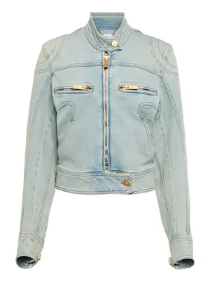 Blumarine Denim Trucker Jacket - Blue