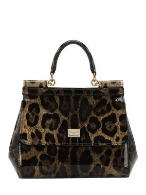 Dolce & Gabbana Small Sicily Handbag Animal Print