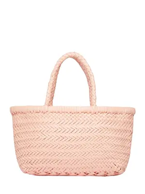 Dragon Diffusion Flat Gora Mini Handbag Baby Pink