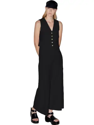 Rosetta Getty Tailored Vest - Black