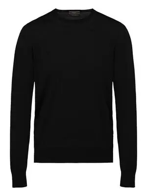 PRADA Worsted Wool Crew-Neck Sweater