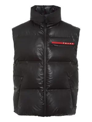 Prada Light Re-nylon Down Vest - Black