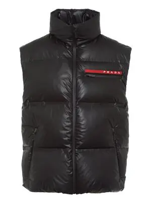 Prada Light Technical Fabric Down Vest - Neutral | Editorialist