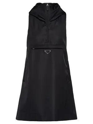 Prada Re-nylon Mini-dress - Black