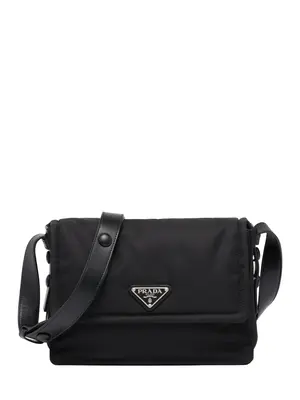 Prada Small Padded Re-nylon Shoulder Bag - Black