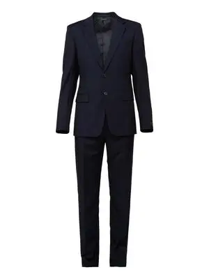 Prada Single Breasted Wool And Mohair Suit - Navy