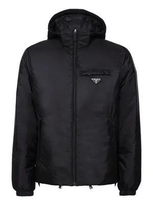 Prada Re-nylon Puffer Jacket - Black