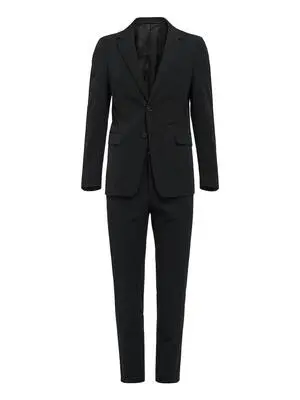 Prada Technical Fabric Single-breasted Suit - Black