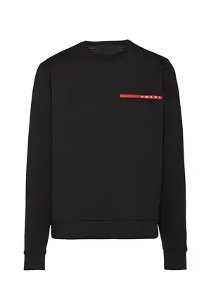 Prada Technical Fabric Sweatshirt - Black