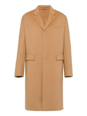 Prada Double Cashmere Overcoat - Camel Brown