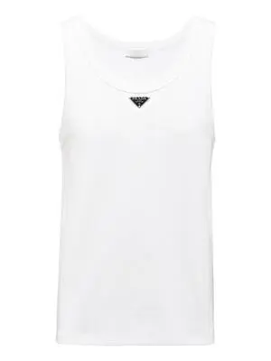 Prada Cotton Tank Top - White