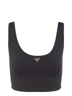 Prada Stretch Jersey Top - Black