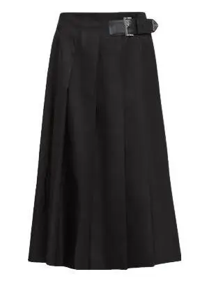 Prada Pleated Re-nylon Skirt - Black