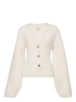 Khaite Scarlet Cashmere Cardigan - White