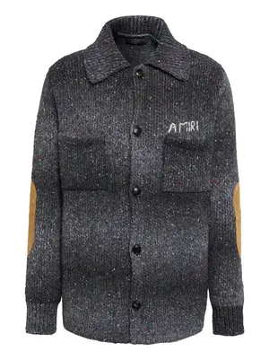 Amiri Virgin Wool Overshirt - Blue