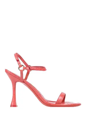 By Far Leather Sandals - Red