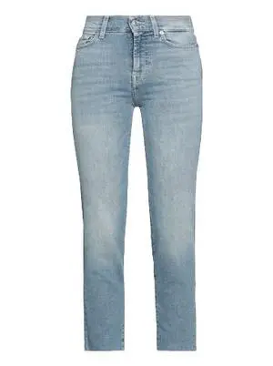7 For All Mankind Jeans In Cotton Blend - Blue