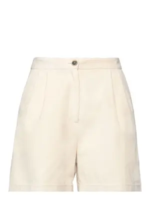 SEMICOUTURE SEMICOUTURE Corduroy High-Waisted Shorts Ivory