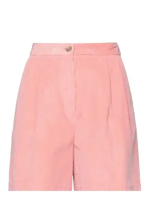 SEMICOUTURE Corduroy High-waisted Shorts - Pink