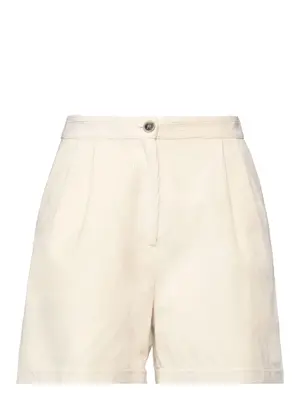 SEMICOUTURE SEMICOUTURE Corduroy High-Waisted Shorts White