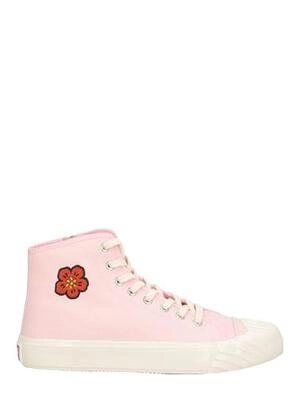 Kenzo KENZO High-Top Sneakers With Embroidered Detailing Light Pink