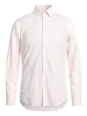 Roberto Cavalli Man Shirt Light Pink Size 17 ½ Cotton, Elastane Pink