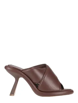 VIC MATIE Leather Sandals - Brown